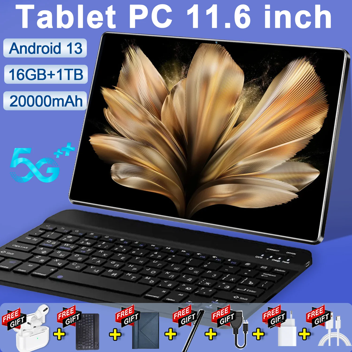 2024-5G-New-Android-13-0-Global-Version-11-6-inch-Tablet-Android-16GB ...