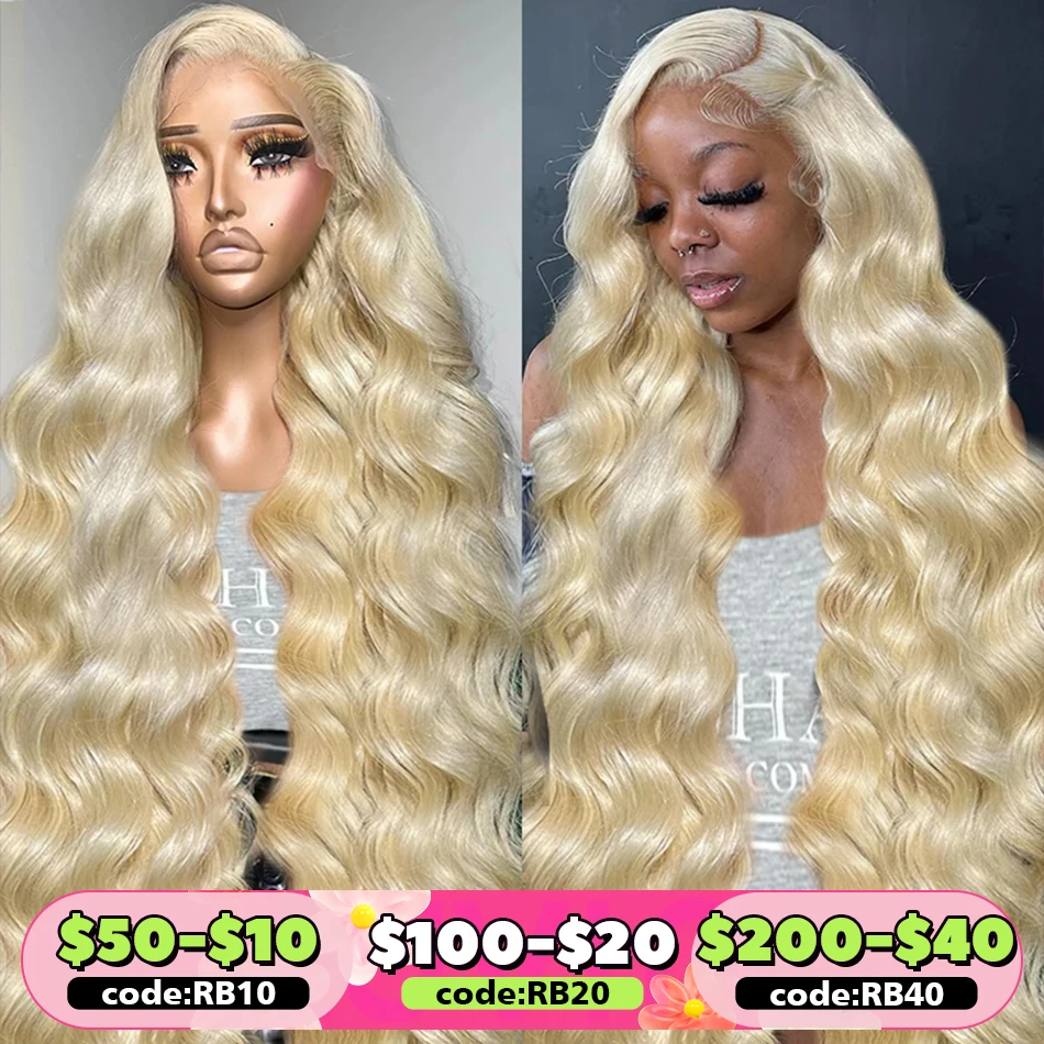 Luvin-Brazilian-30-40-Inch-613-Honey-Blonde-Color-13x6-Lace-Front-Wigs ...