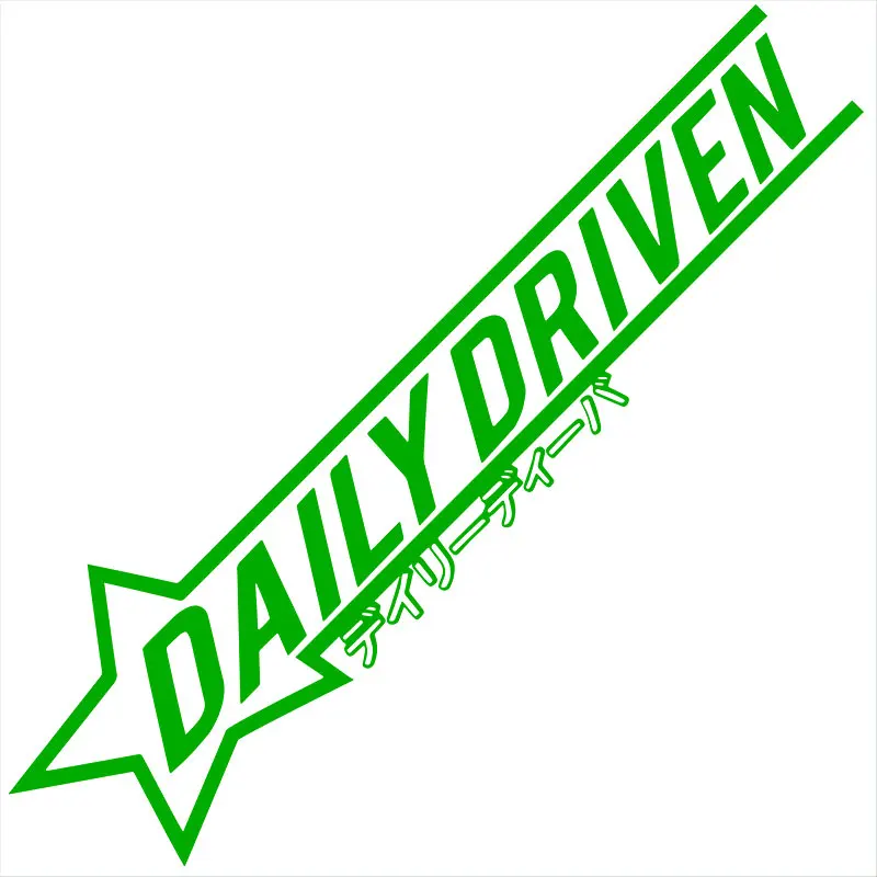Daily Driven Sticker Font