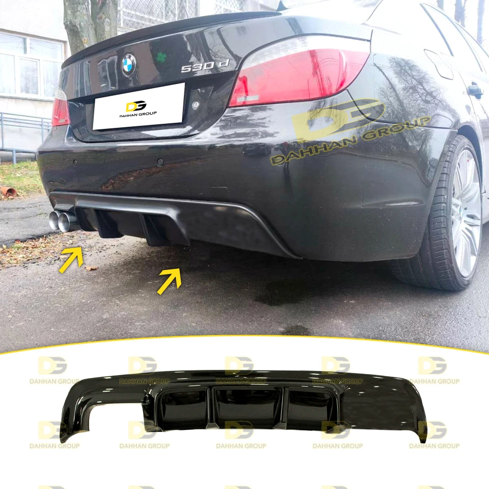 B-M-W-5-Series-E60-Vorsteiner-Style-Rear-Diffuser-Spoiler-Splitter-Left ...