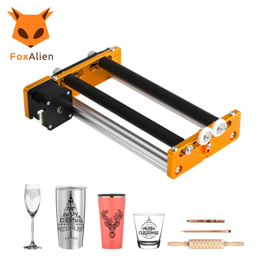 3d Curved Laser Engraver Kit, Cnc Laser Engraving Machine Rotary Roller ...