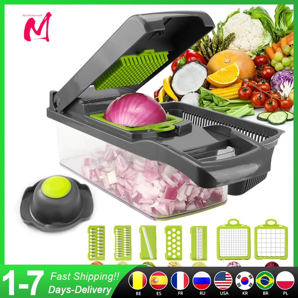 Vegetable Cutter Multifunctional Slicer Fruit Potato Peeler Carrot ...