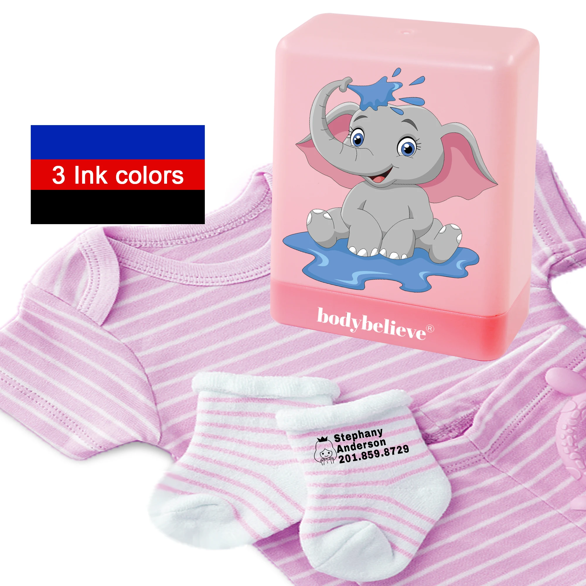 Personalized Children's Clothing Name Stamp,Stamp Stickers Waterproof ...