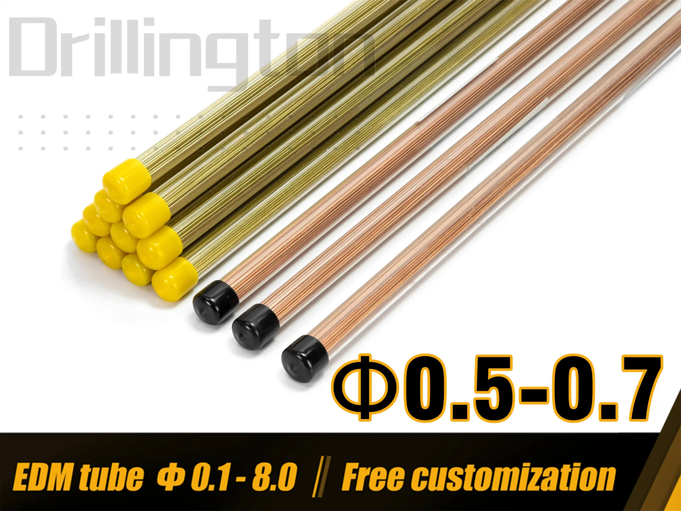 Drillington EDM Tube Brass Copper Tubes High Precision 0.5mm 0.6mm 0 ...