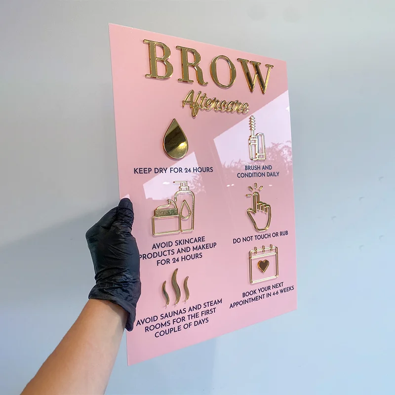 Acrylic-Business-Sign-Brow-Aftercare-Advice-Sign-A3-Acrylic-Salon-Sign ...
