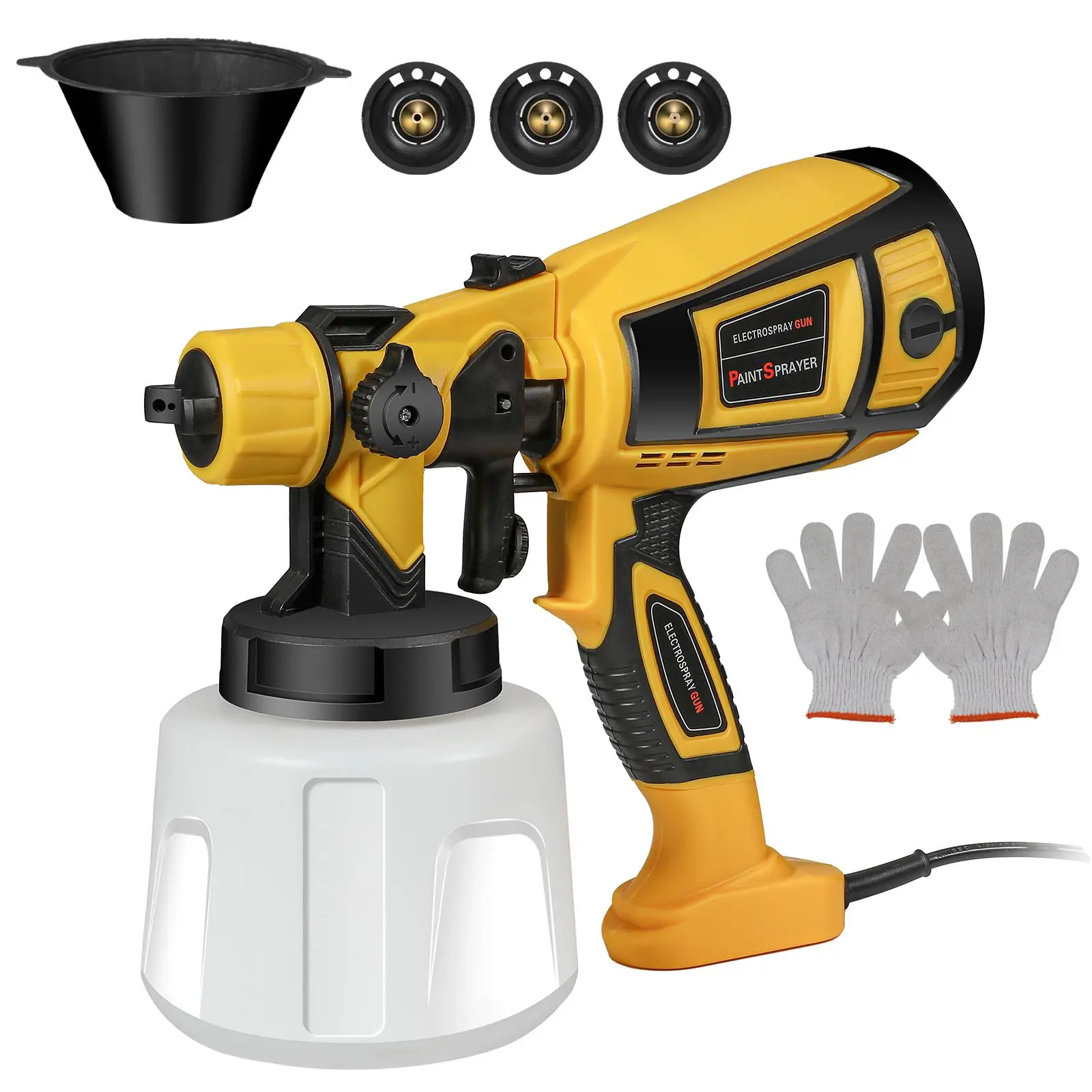 1000W-High-Power-Electric-Spray-Gun-1400ML-220V-HVLP-Paint-Sprayer-Auto ...