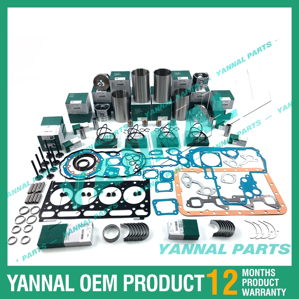 KIT de reconstrucción de revisión V2403 V2203, juego de pistón de junta ...