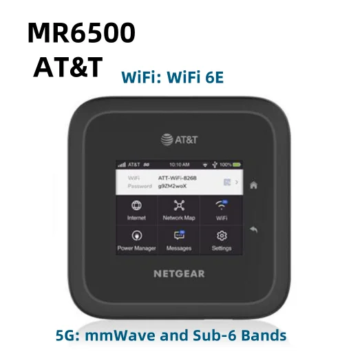 ZEARTS-NETGEAR-AT-T-M6-Pro-5G-MR6500-mmWave-WiFi-6E-Mobile-Hotspot ...