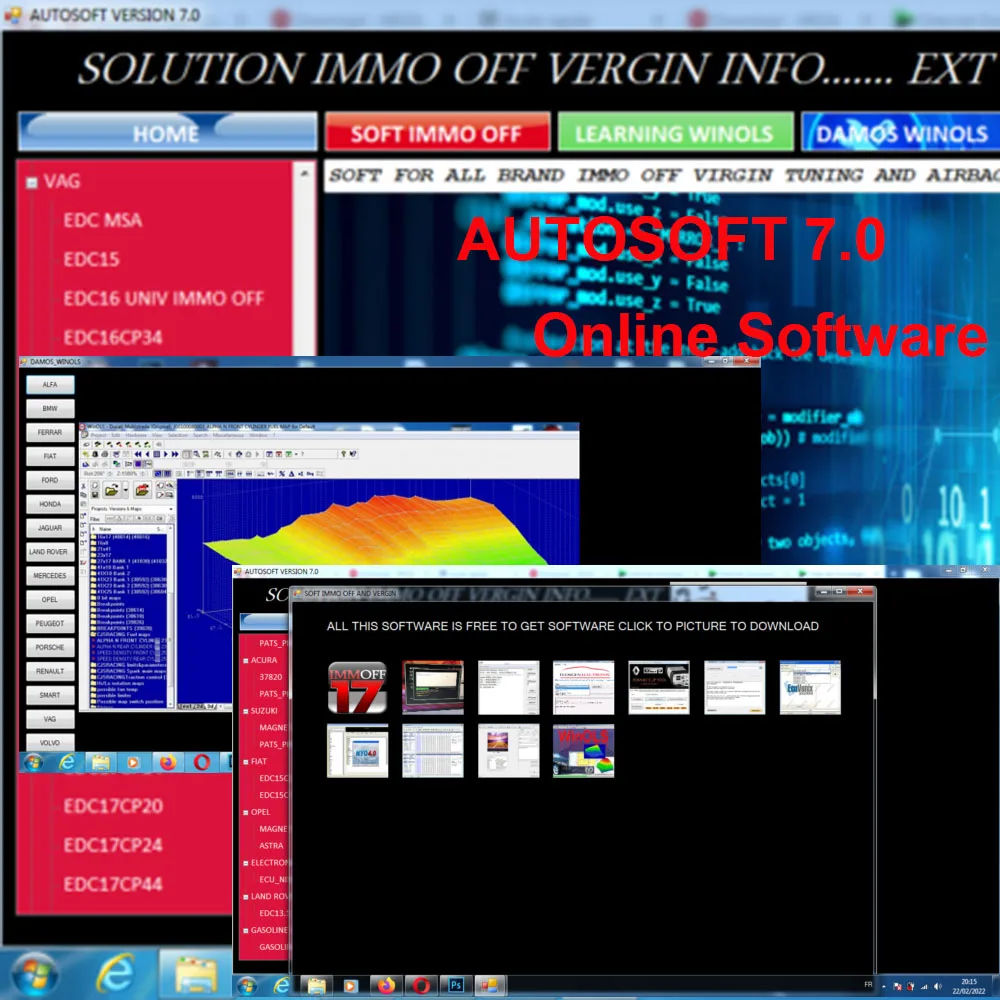 AUTOSOFT-7-0-Original-Software-Programmes-Containing-Original-and-Modified-Database-Files-Immo ...
