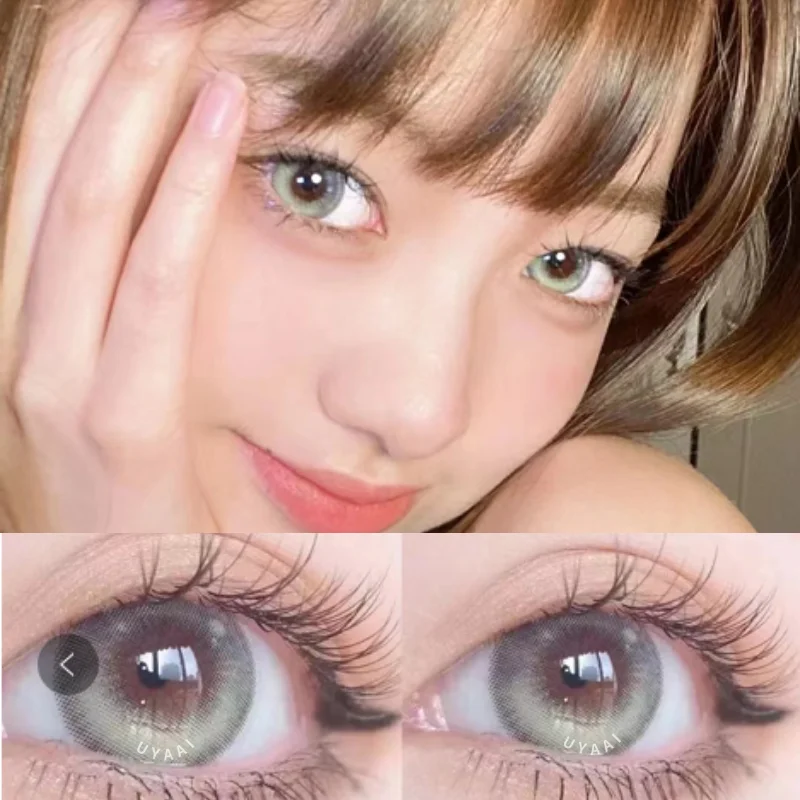 Uyaai Natural Color Lens Eyes Yearly Color Contact Lenses For Eyes ...