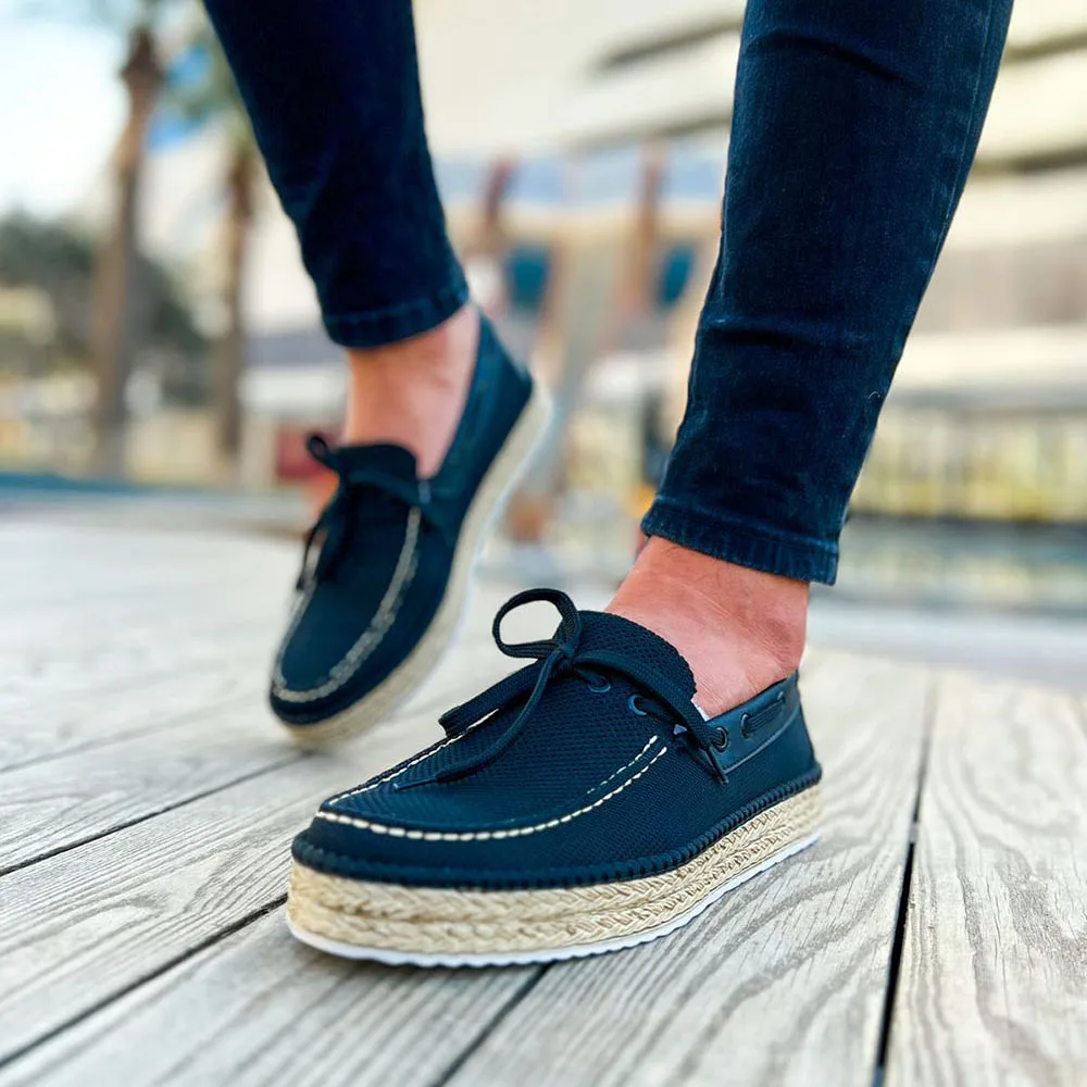 Chekich-Men-s-Original-Brand-Loafers-Black-Color-Shoes-Cotton-Fabric ...