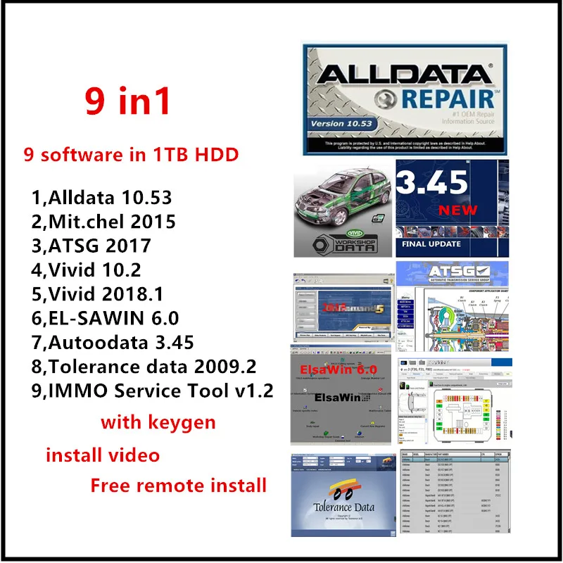 2023 Hot Alldata Mit Chell Od5 Software 2015 Auto Repair Software Auto