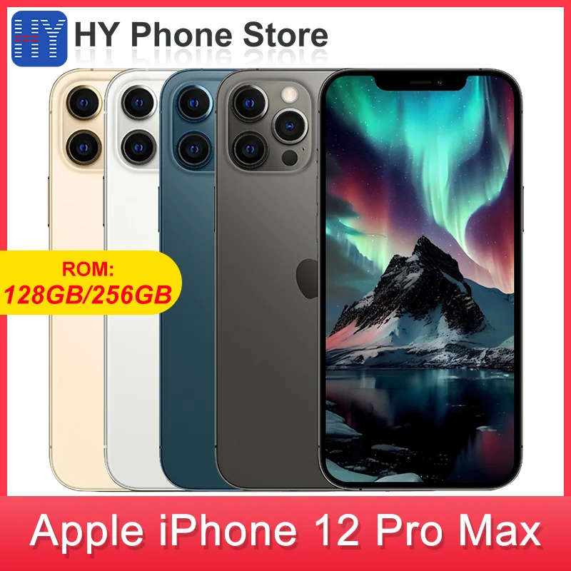 Apple-Smartphone iPhone 12 Pro Max, 128GB, 256GB ROM, Desbloqueado, 6.7 ...