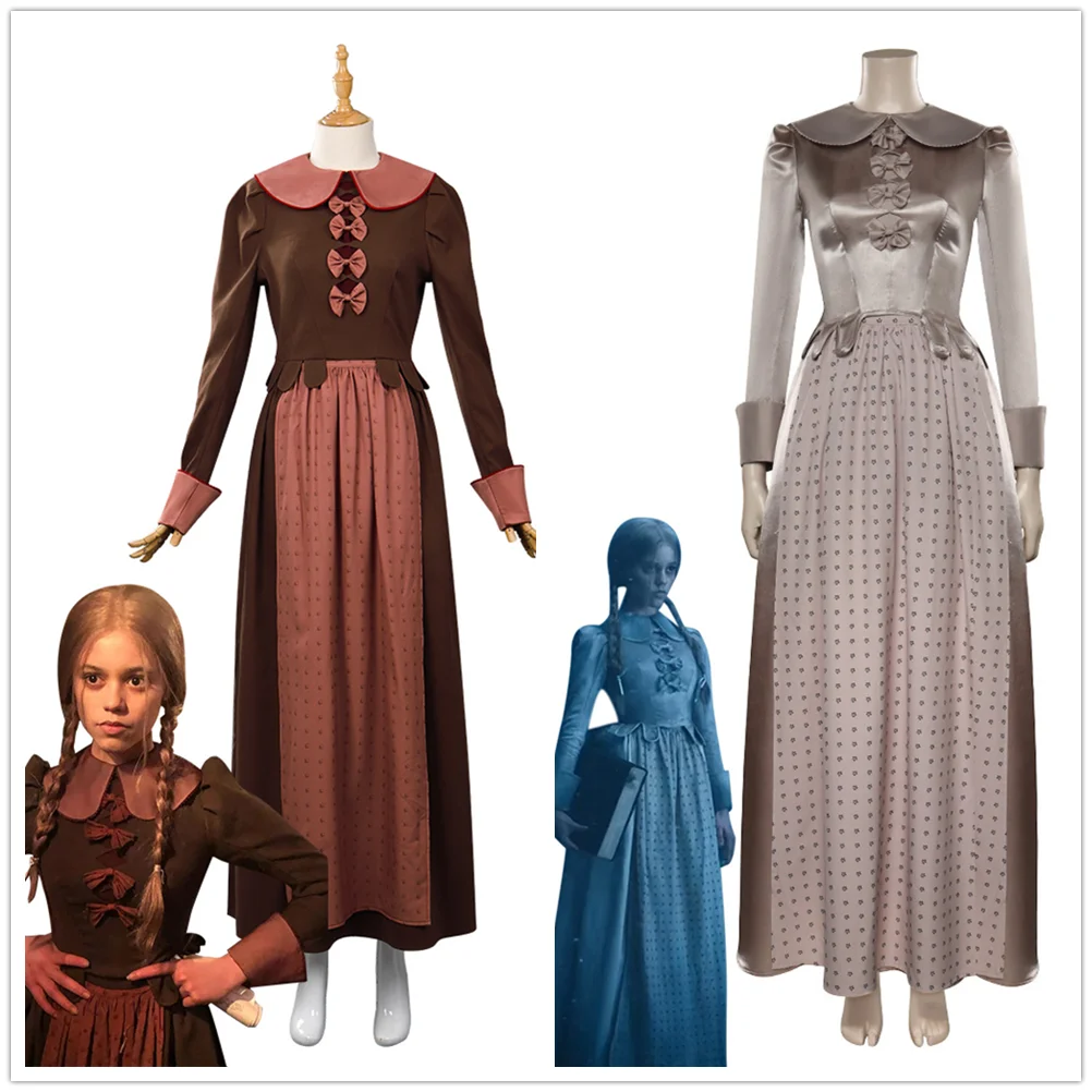 Wednesday-Addams-Goody-Addams-Cosplay-Costume-Vintage-Dress-Outfits ...