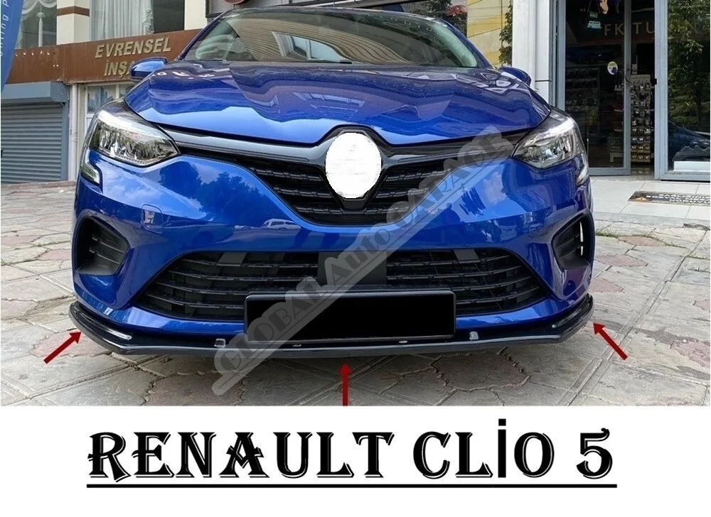 Front Bumper Attachment For Renault Clio 5 2019 2020 Front Lip Diffuser ...