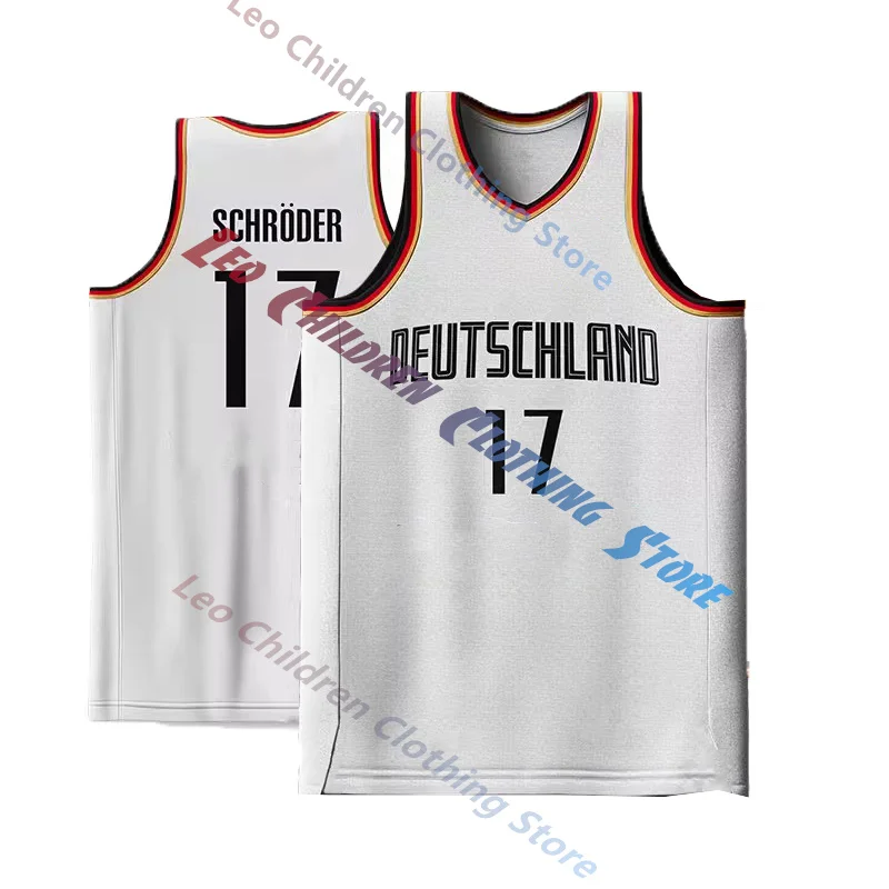2024-German-Basketball-Jersey-Summer-Kids-Basketball-Vest-Boys ...