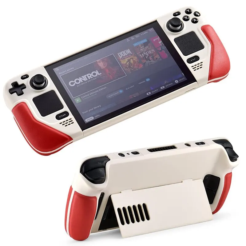 Estojo-protetor-para-Steam-Deck-tampa-de-couro-flip-macio-com-suporte ...