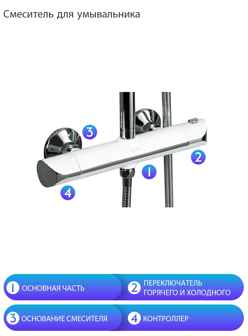 Sen cây khóa nhiệt độ phủ sứ Gappo G2403-48 - Frap Việt Nam