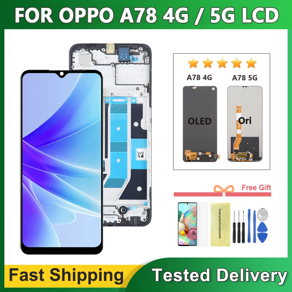 Original-For-OPPO-A78-5G-CPH2483-CPH2495-LCD-Display-Touch-Screen ...