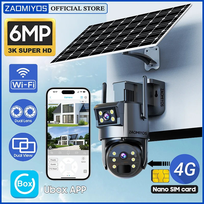 4G-SIM-WIFI-Solar-Camera-Outdoor-Dual-Lens-Security-Recording-Humanoid ...