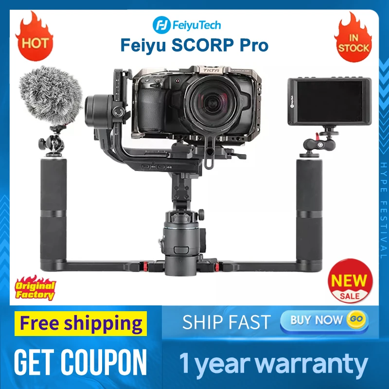 Feiyutech Feiyu Scorp Pro Dual Handheld Grip 3-axis Gimbal Stabilizer ...