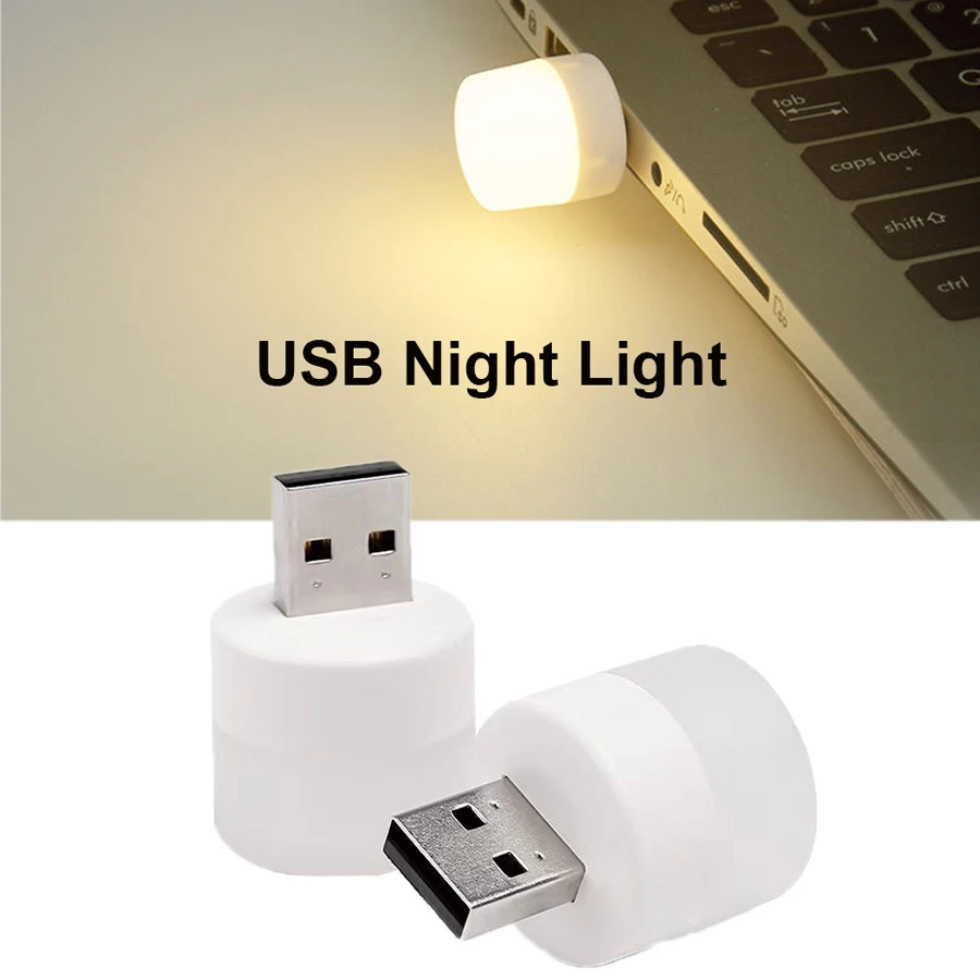 USB Light Plug In Lamp LED USB Book Light Eye Protection Reading Light ...