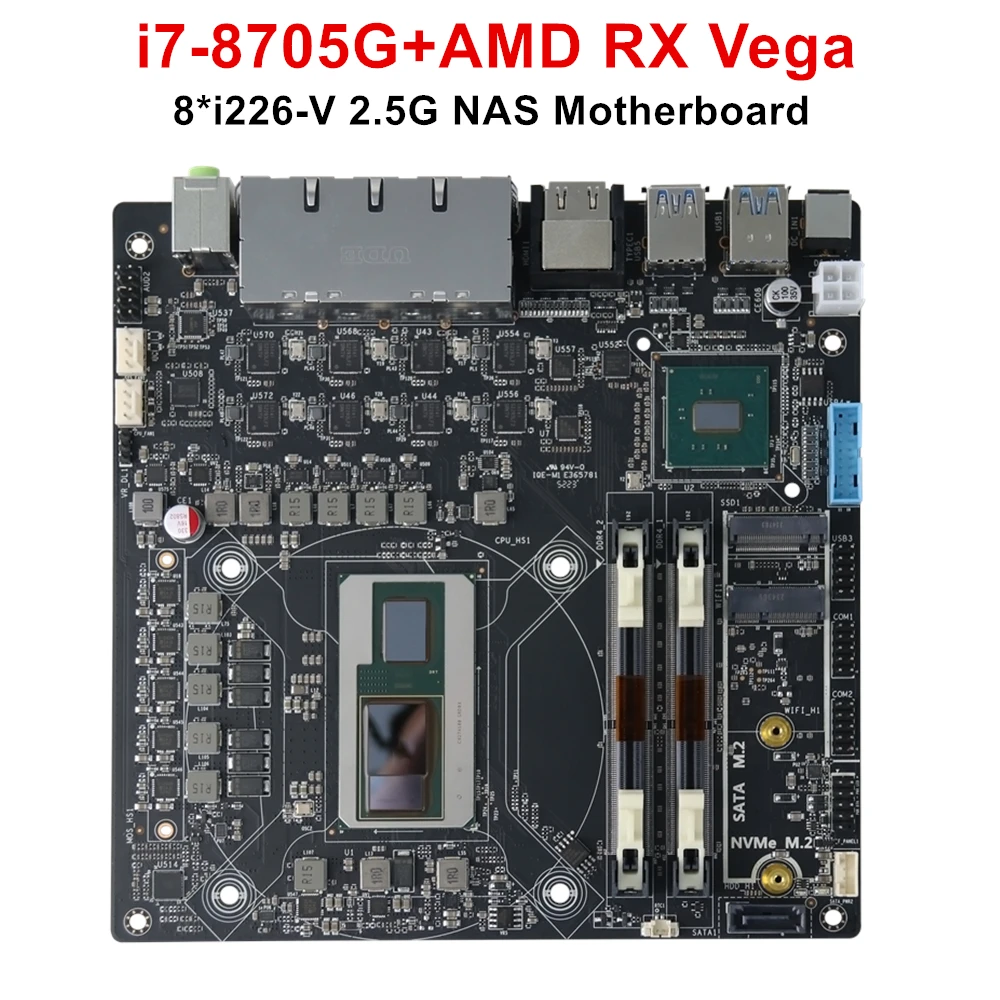 Powerful-NAS-Motherboard-8-2-5G-i226-Intel-i7-8705G-Discrete-Graphics ...