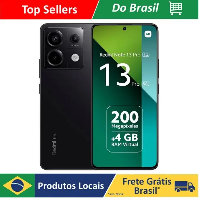 Xiaomi Redmi Note 13 Pro 5G Dual SIM de 256GB / 8GB RAM de 6.67" 200 ...