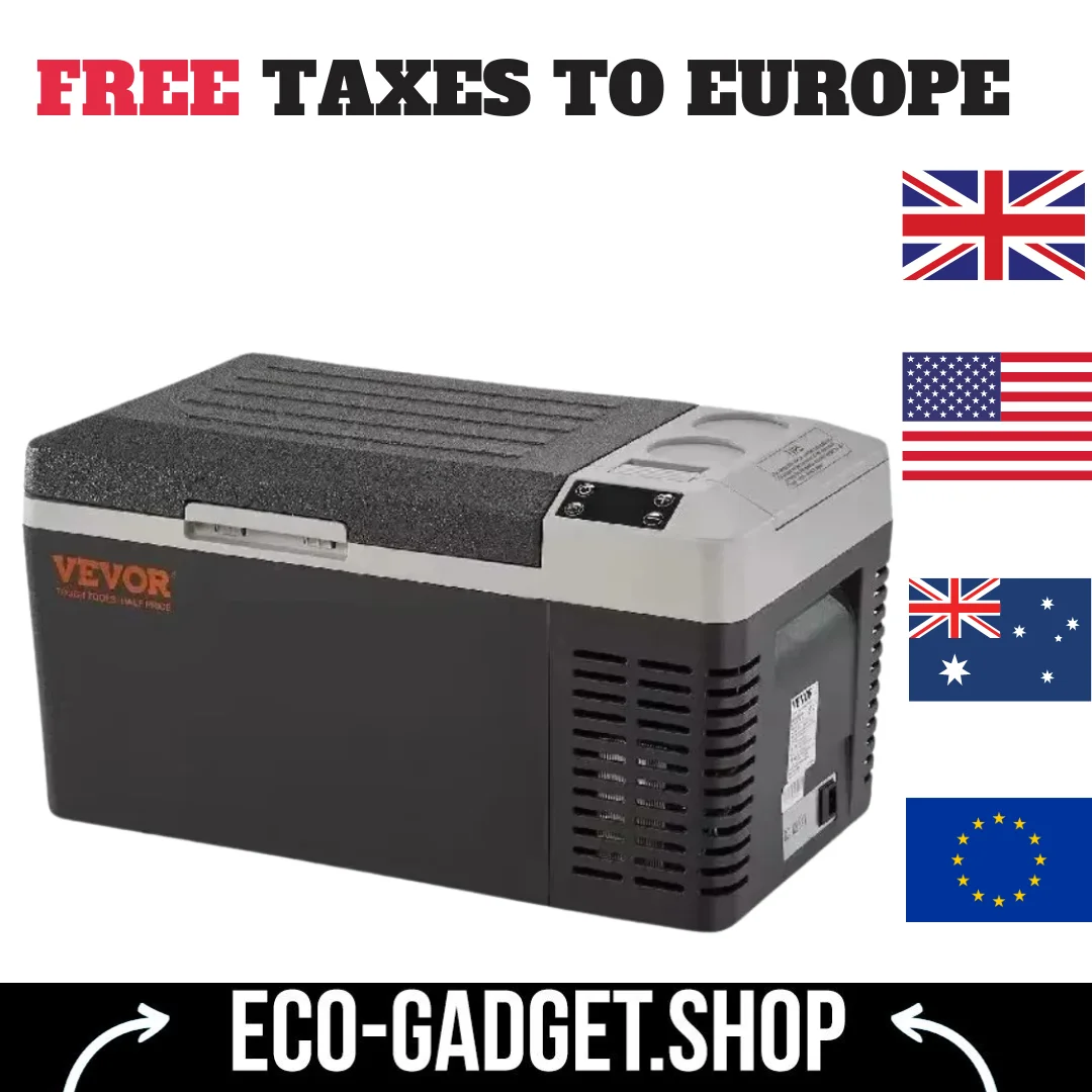 VEVOR-20L-Portable-Car-Refrigerator-Freezer-Compressor-Ice-Box-21Qt-Single-Zone-Mini-Fridge ...