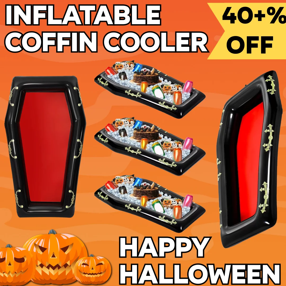 Inflatable Cooler Large Capacity Fake Coffin Floatie 52 inch Inflatable ...