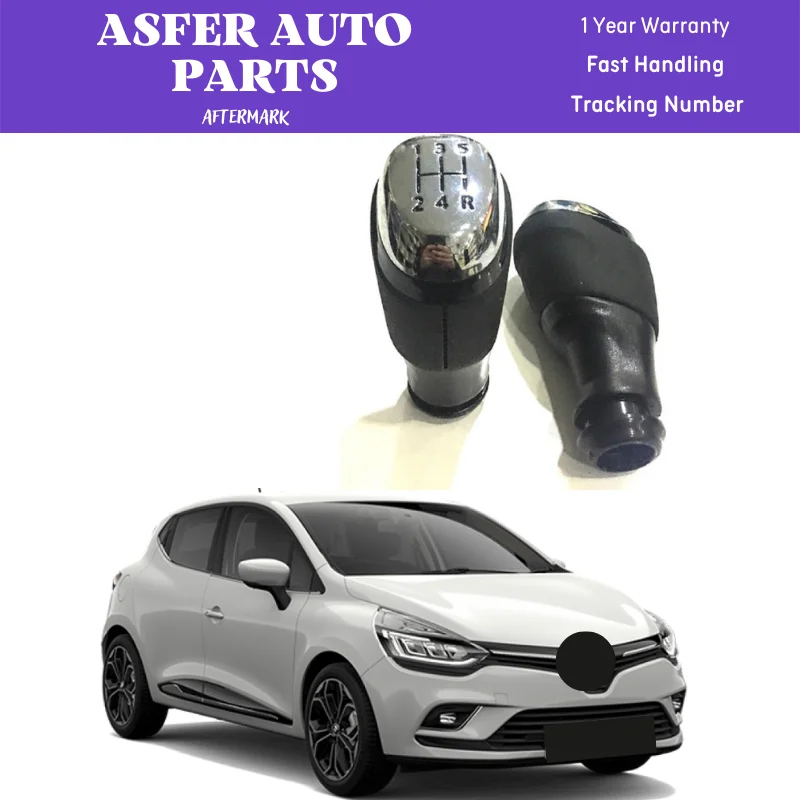 Gear Shi̇ft Knob 5 Speed For Renault Clio Mk 4 Iv Manuel Gear ...