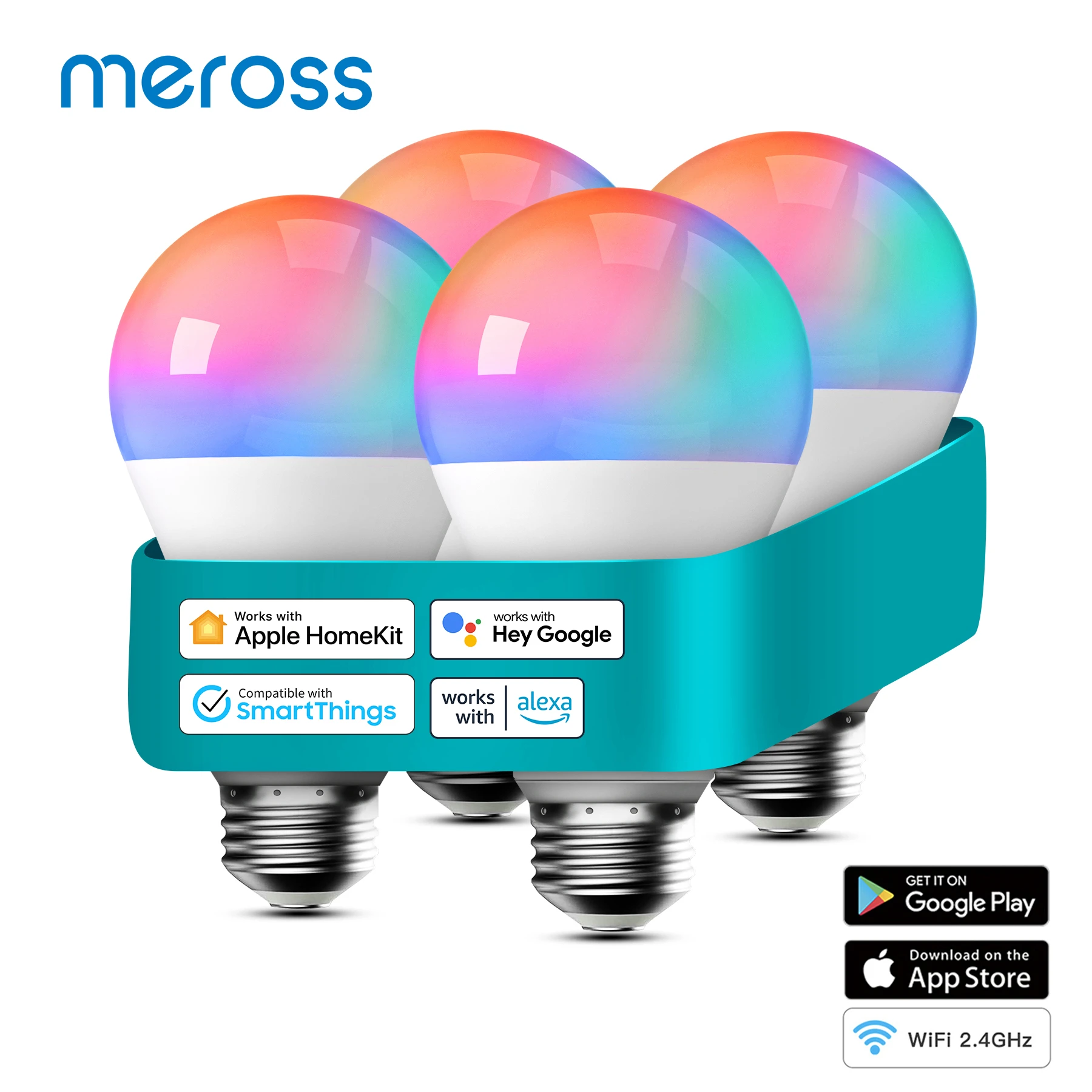 Wifi Bulbs E27 Led Smart Light | Smart Wi-fi Led Bulb Meross | Smart ...