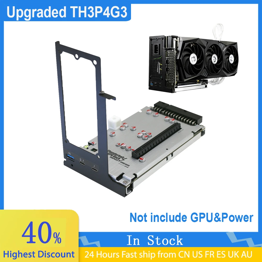 Upgraded TH3P4G3 Thunderbolt-compatible GPU Video Card Dock Laptop to ...