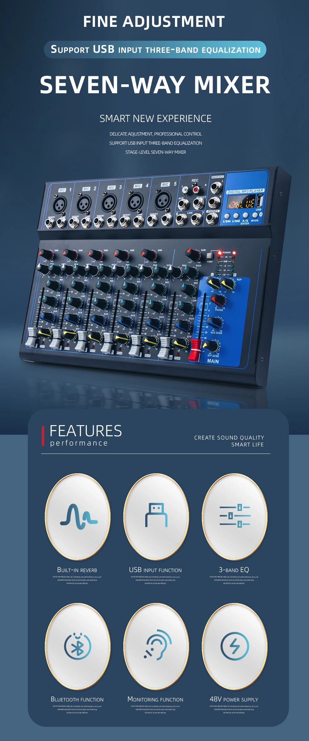 Generic Yamaha Table De Mixage PROFESSIONAL MIXER F7 /7 Canaux ...