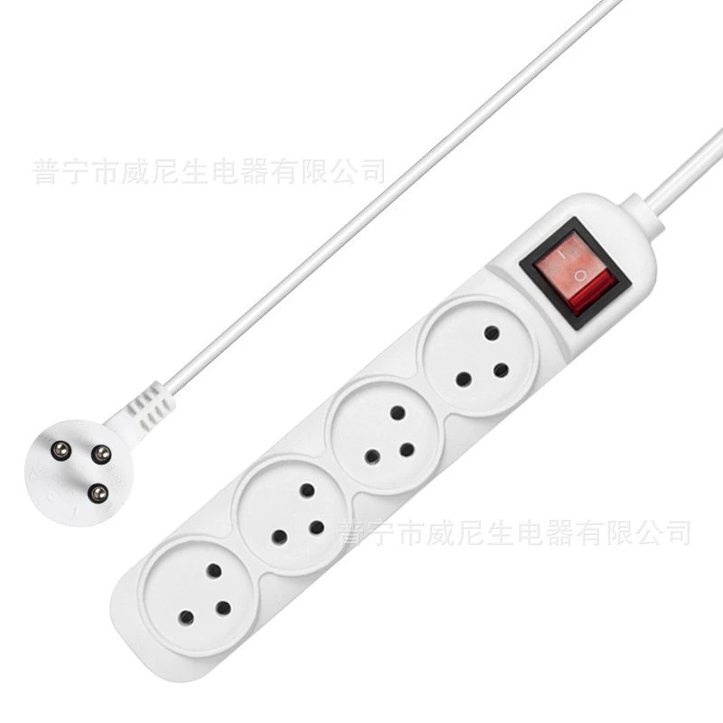 Type H Plug Power Strip 4 Sockets With Light Switch Surge Protector ...