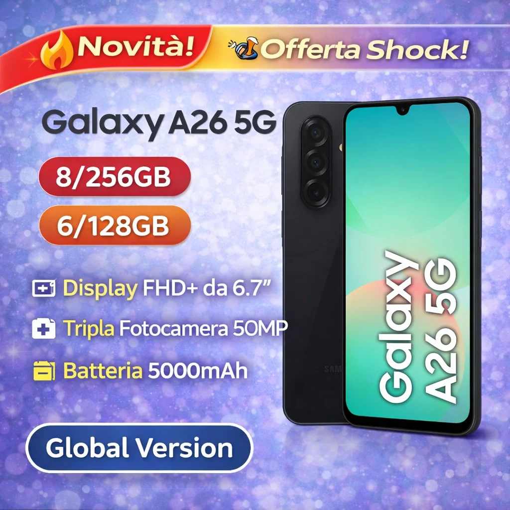Samsung Galaxy A26 5G 6 + 128GB Black | 120Hz Super AMOLED Screen ...