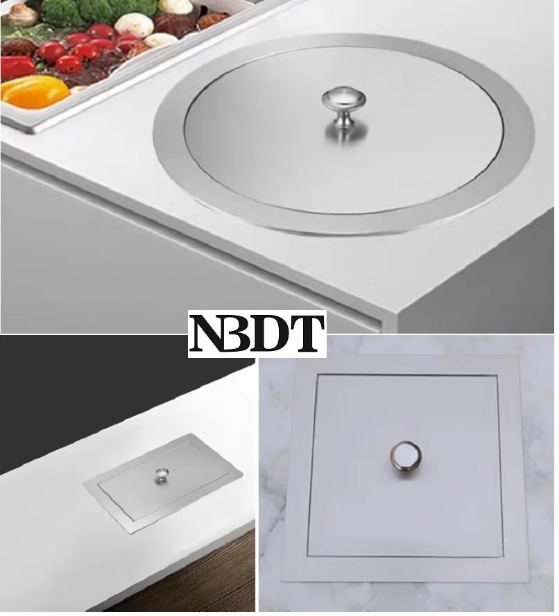 SUS304-Round-Square-Rectangle-Waste-Trash-Chute-With-Unhinged-Knob-Lid ...