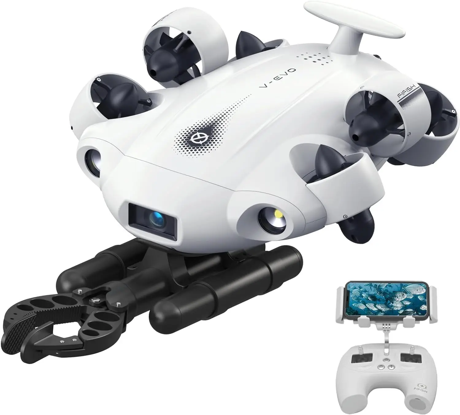 V-EVO-4K60FPS-Underwater-Drone-Kit-with-Robotic-Arm-QYSEA-AI-Vision ...