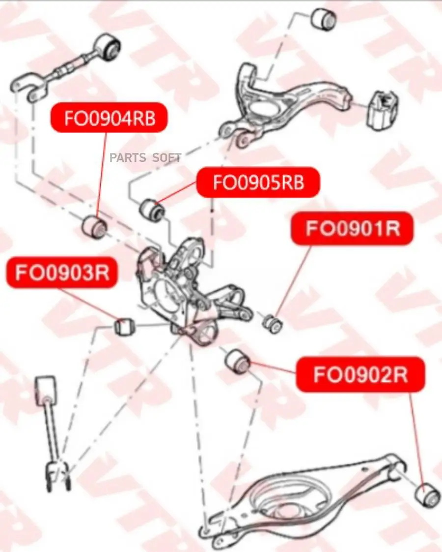 Rolling hob trunnion rear suspension, upper fo0905rb| | - AliExpress