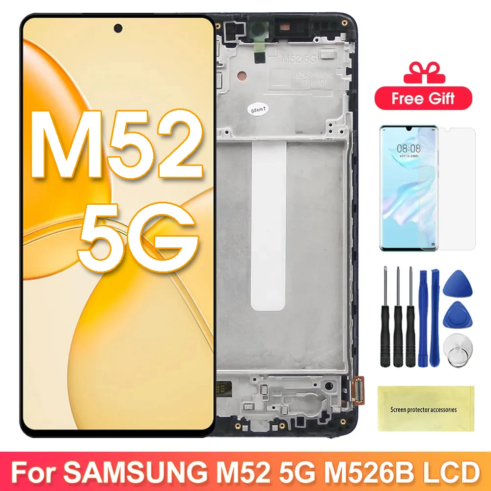 6-7-Super-AMOLED-Screen-for-Samsung-Galaxy-M52-5G-M526B-M526BR-Lcd ...