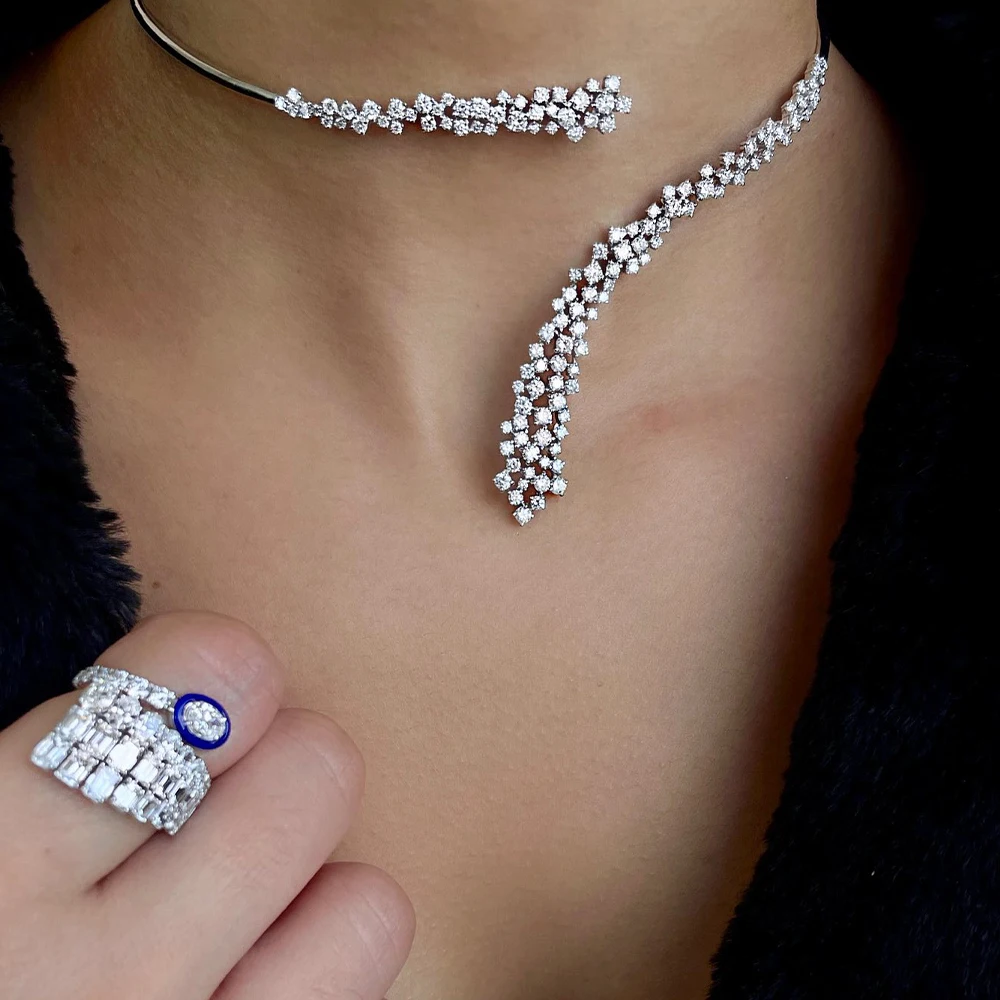 Bridal-Rhinestone-Open-Collar-Necklace-for-Women-Luxury-Wedding-High ...