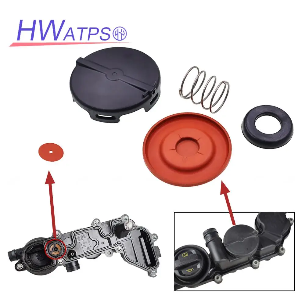 For VW Audi Seat Skoda 1.5 TSI Crankcase Breather Oil Separator Cover ...