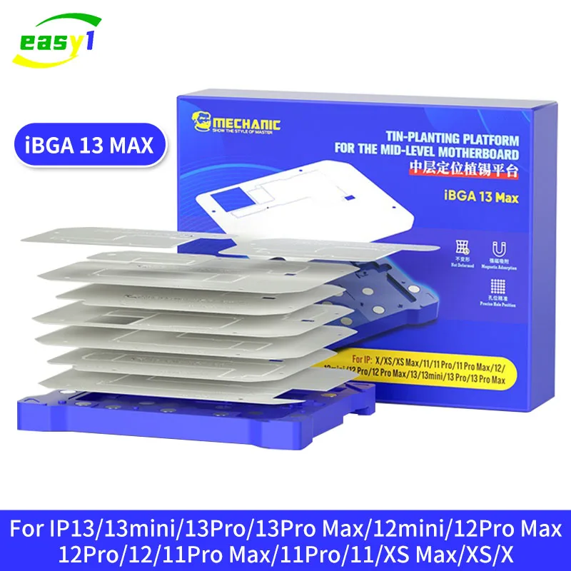 Mecánico IBGA 13 MAX medio marco Reballing plataforma placa base ...