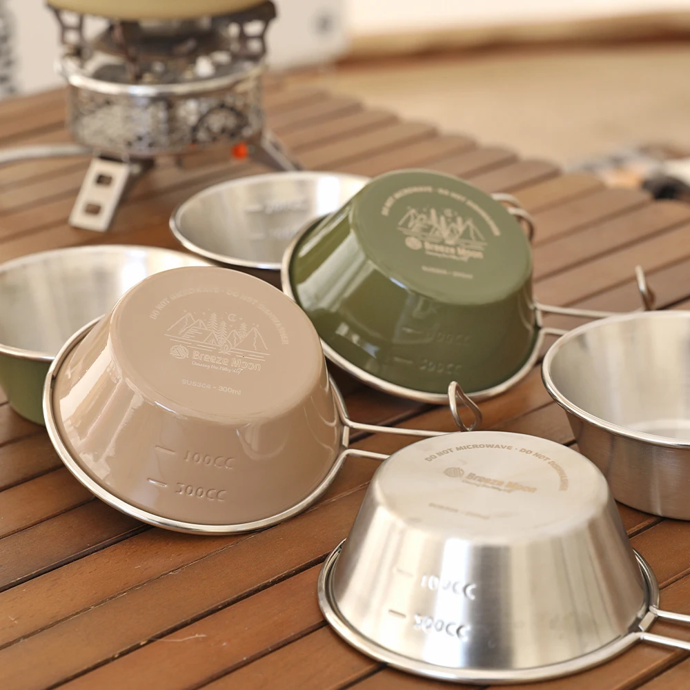 BreezeMoon-Sten-304-Camping-Sizra-Cup-300ml-4-Pct-Climbers-Portable ...