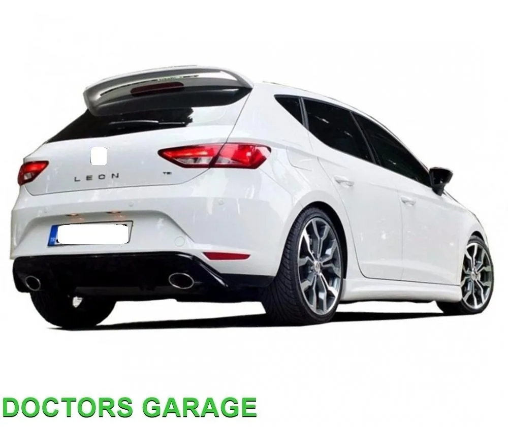Rear-Bumper-Diffuser-For-Seat-Leon-MK3-2013-2014-2015-2016-Model-Black ...
