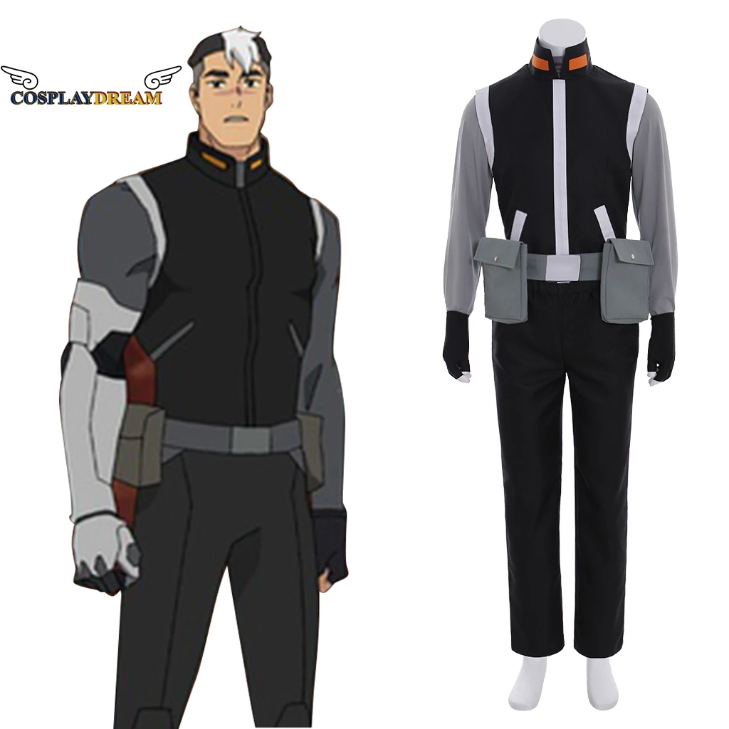Anime Voltron: Legendary Defender Shiro Black Cosplay Costume Men's ...