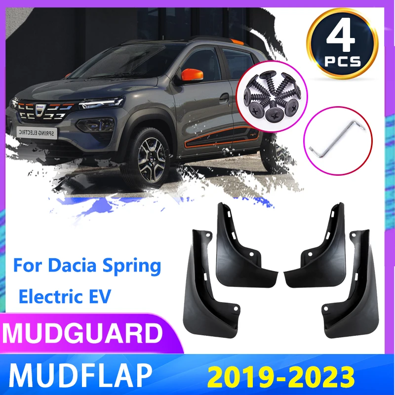 Mudguards For Dacia Spring Electric 2022 EV 2019~2023 Mudflap Fender ...