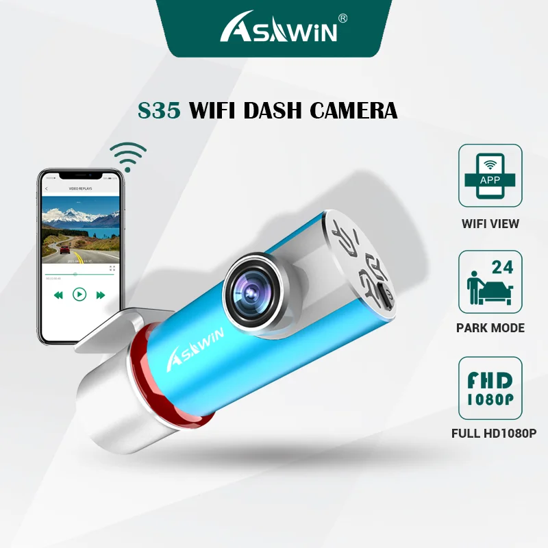 Asawin wifi câmera traço para carro dvr inteligente hd completo 1080p ...