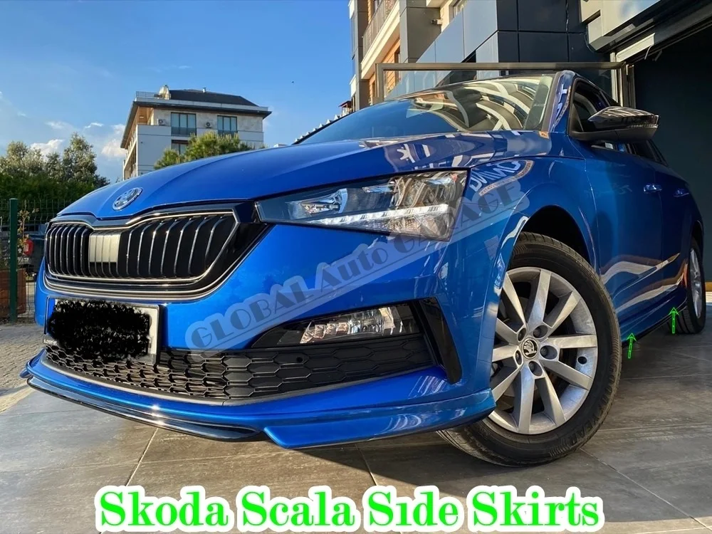 For Skoda Scala Side Skirt Threshold 2019 2020 2021 Sill Trim Car ...
