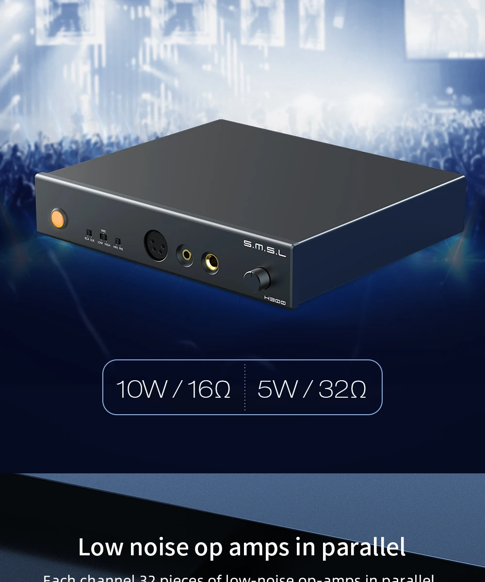 SMSL H300 Fully balanced Headphone Amp & Preamplifier